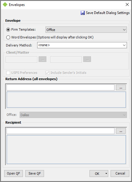Creating Envelopes with Innova