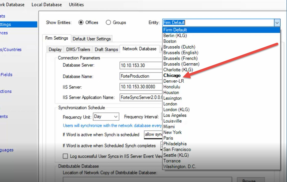 Set up Separate Network settings per Office or Group