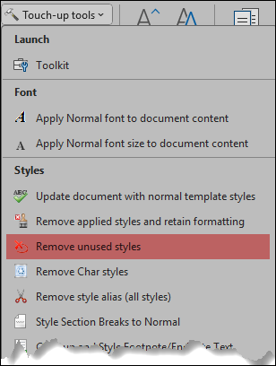 Troubleshooting DocXtools Document Rebuild Problems Due to Unused Styles