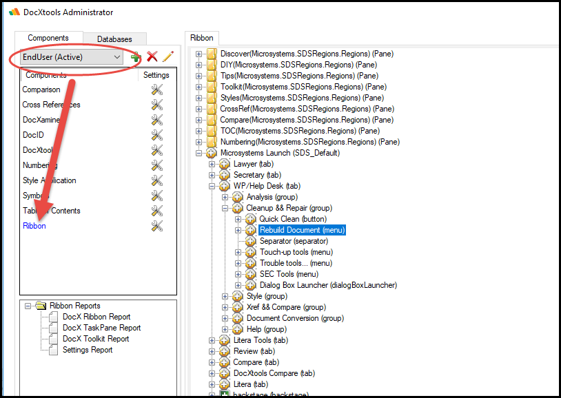 How to add a VBA button to DocXtools