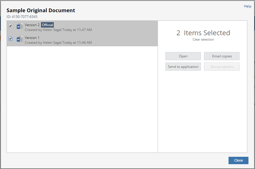 Comparing Versions Documents from NetDocuments via Litera Compare Online