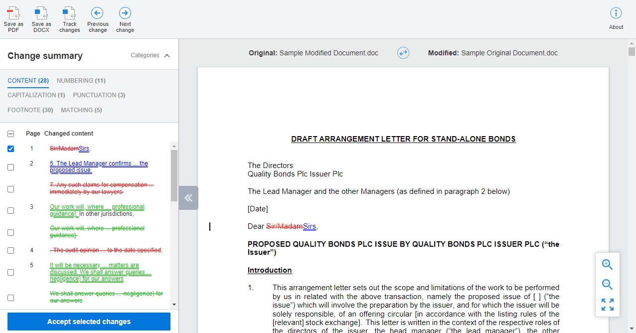 Comparing Versions Documents from NetDocuments via Litera Compare Online