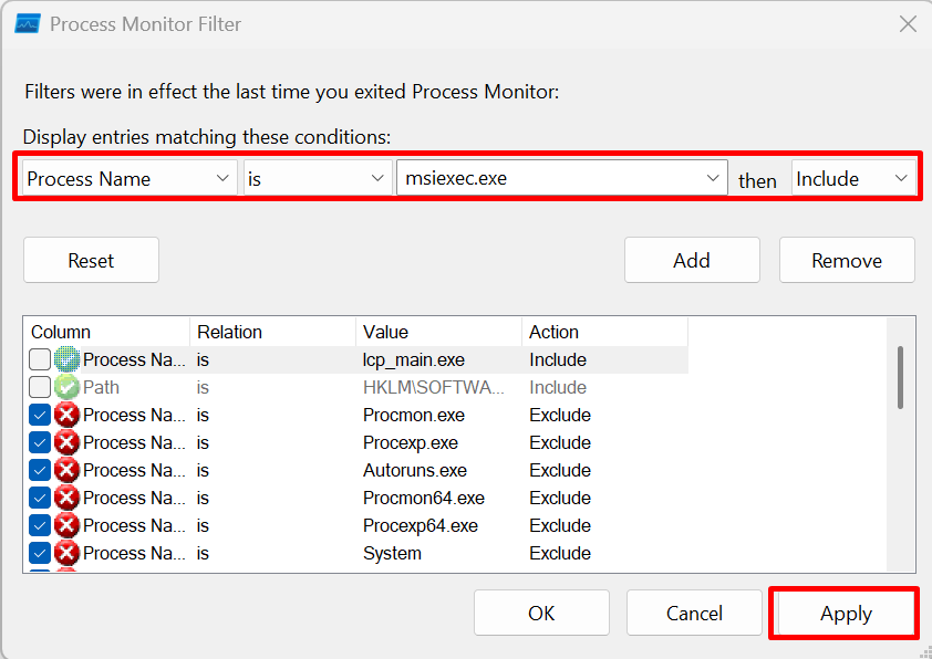 Collecting Process Monitor Logs for Litera Compare MSI Installation Issues
