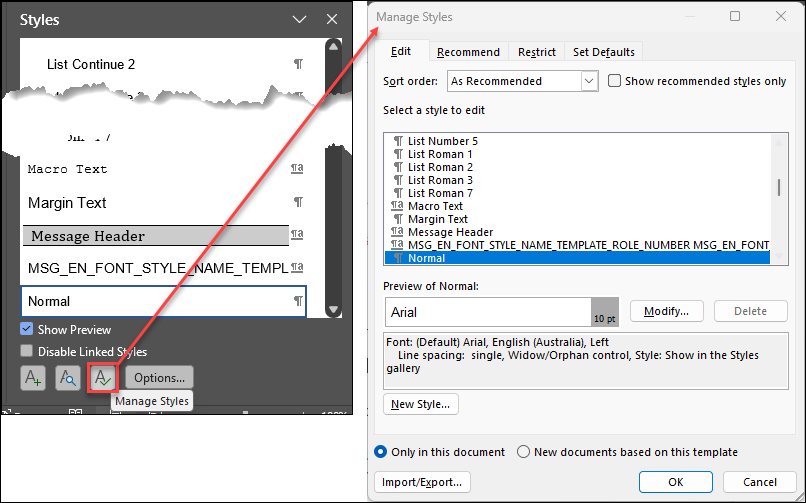 DocXtools Companion Numbering - Managing Style and Numbering Conflicts ...