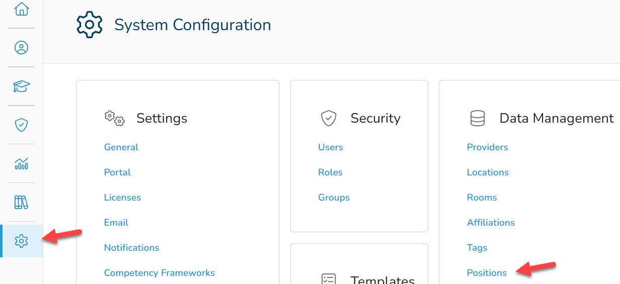 Adding positions to CE Manager Database