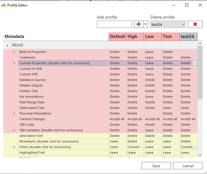 Unable to edit profiles in Metadact Desktop and Metadact Outlook ...