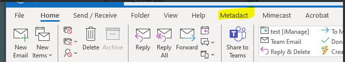 Change the Ribbon Name Displayed in Outlook