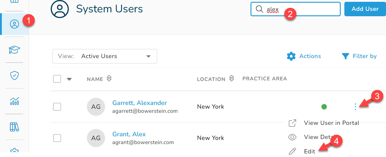 How to change a user's role in CE Manager