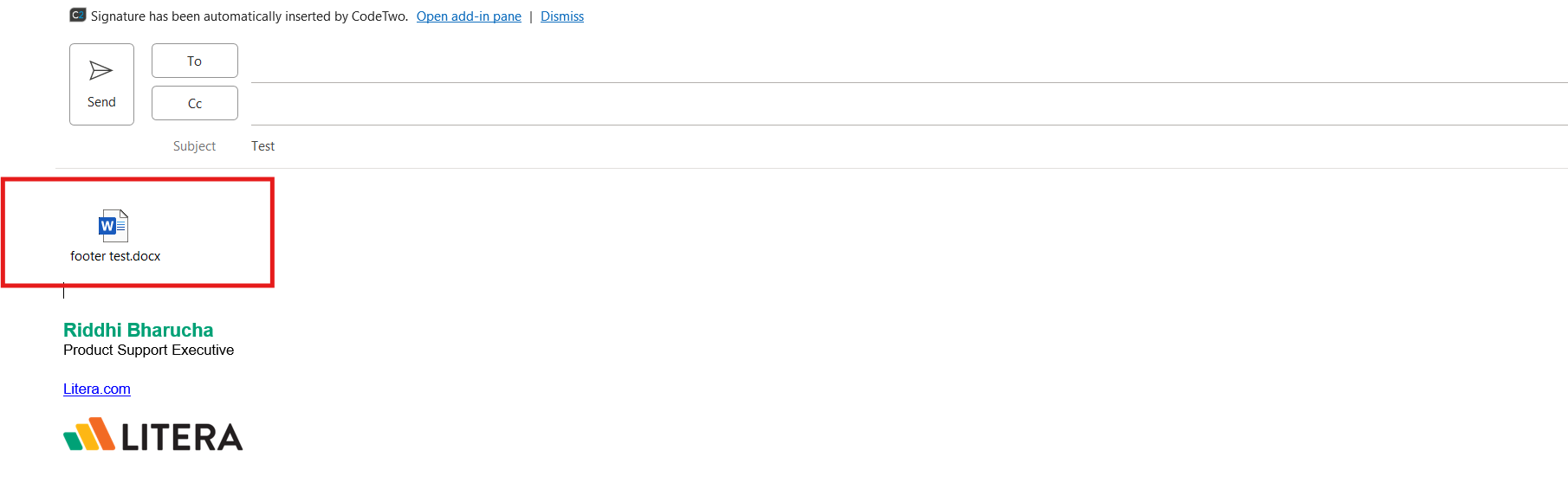 Attachments Repositioned in Rich Text Emails with Clean and Reattach Option