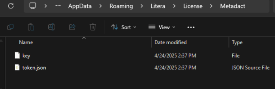 Confirming if Metadact has successfully registered the license on your ...