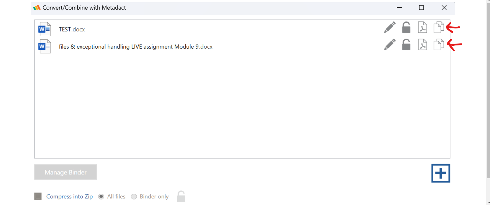 How to Utilize the 'Convert/Combine with Metadact' Feature in Windows ...