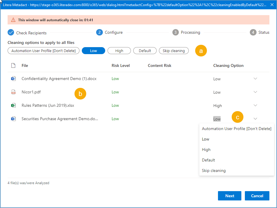 Litera Metadact Outlook add-in for Microsoft 365