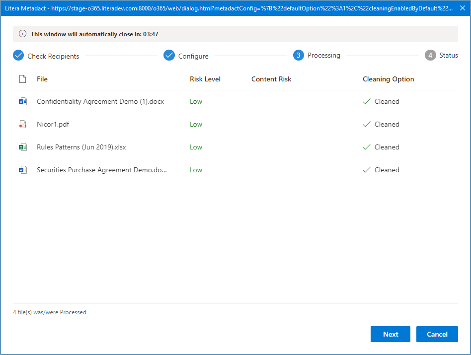Litera Metadact Outlook add-in for Microsoft 365