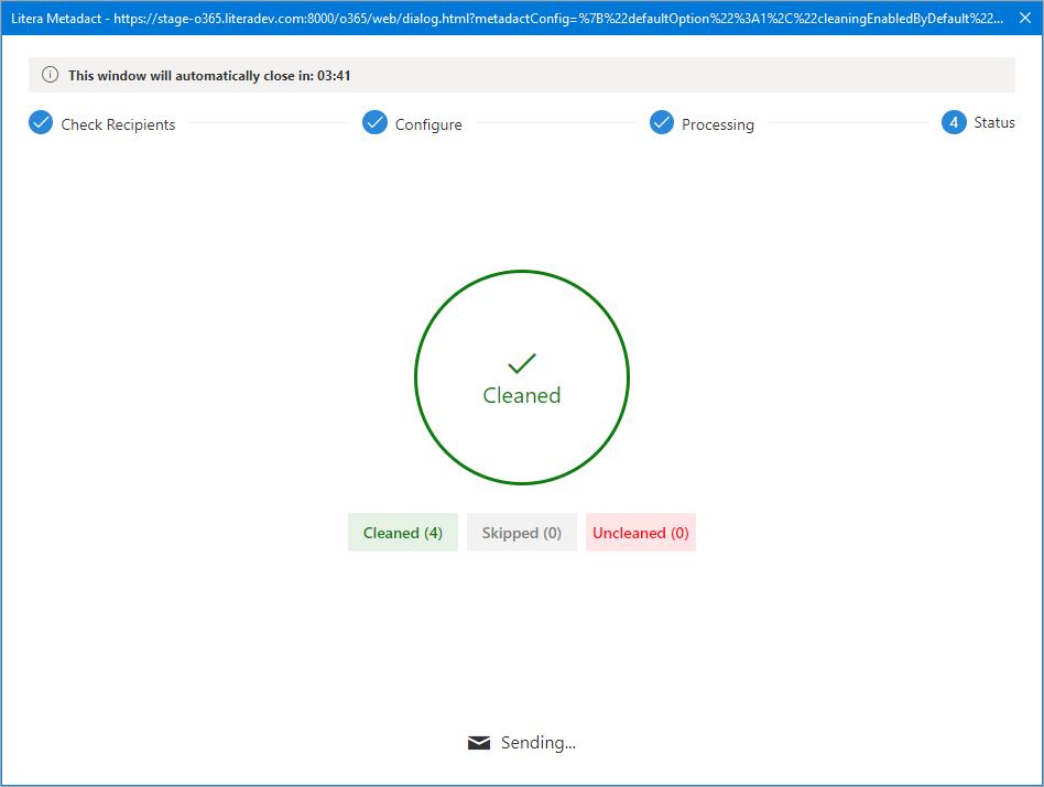 Litera Metadact Outlook add-in for Microsoft 365