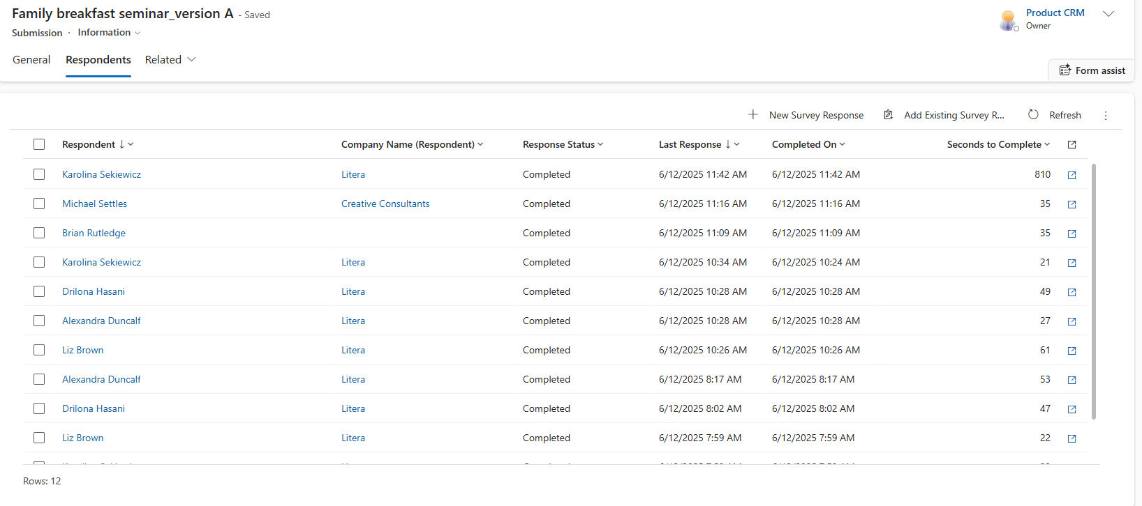 Access and Report on Survey Submissions in Microsoft Dynamics