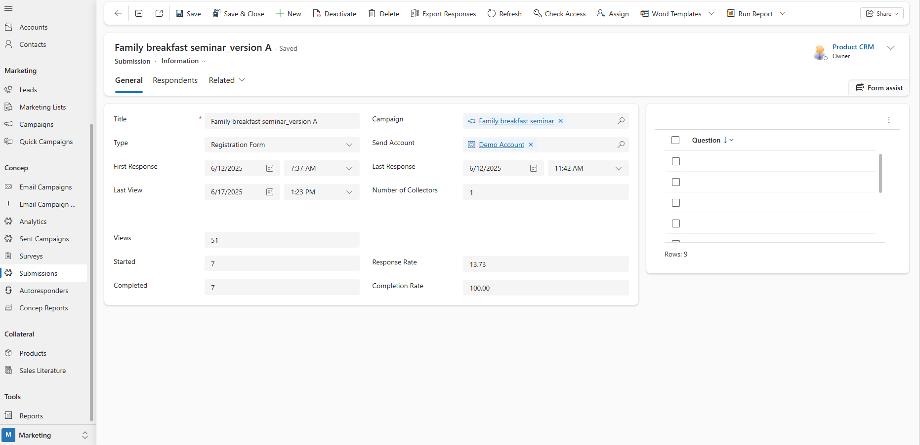 Access and Report on Survey Submissions in Microsoft Dynamics