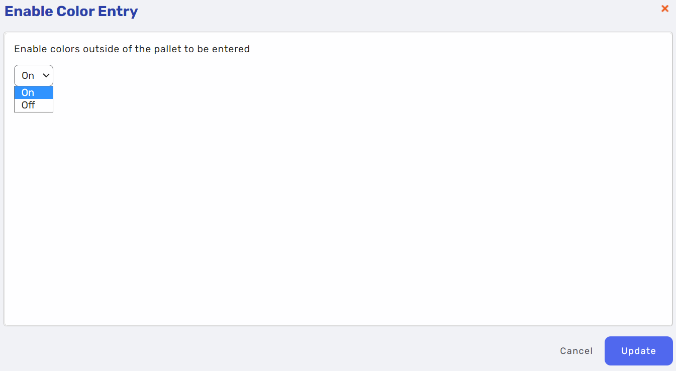 Manage Custom Colors in the Editor