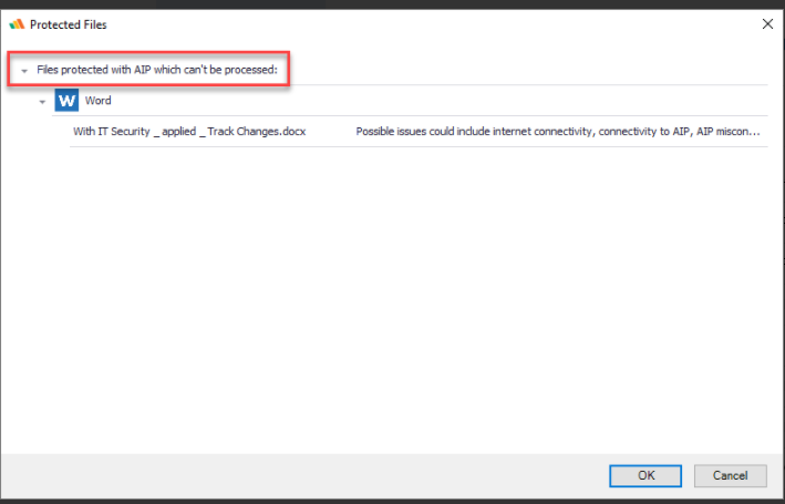 Fixing AIP-Protected File Cleaning Errors in Metadact