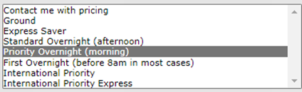 Shipping Voucher Quick Reference