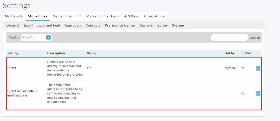 Set Up Direct Reply Handling for Email Campaigns