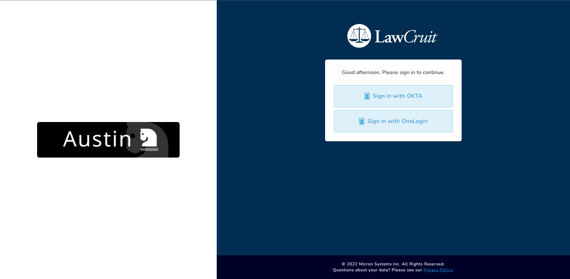 Enable or Disable Single Sign-On (SSO) in LawCruit 2.0