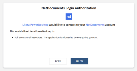 Creating and Managing NetDocuments Connections