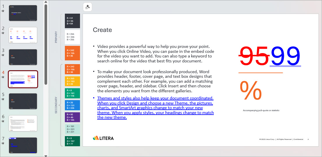 Comparison Settings in Litera One