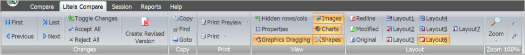 Litera Compare for Excel Quick Reference