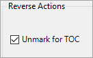 Manually marking TOC entries