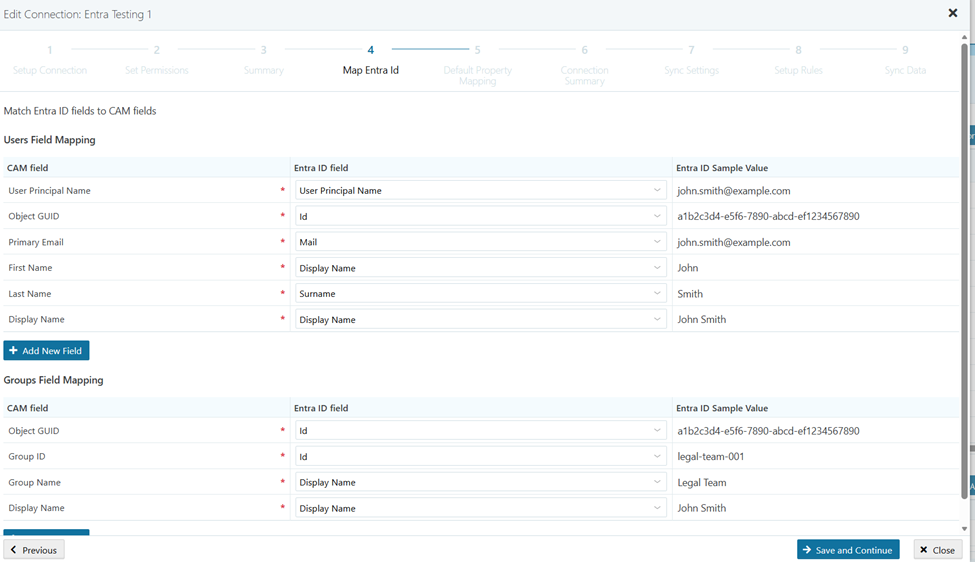 Configure Entra ID sync rules & mappings in CAM