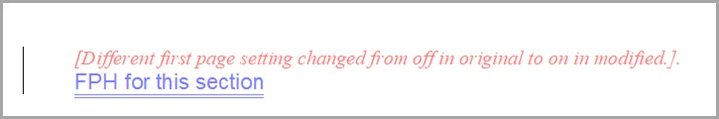 Comparison style settings in Litera Compare for Word